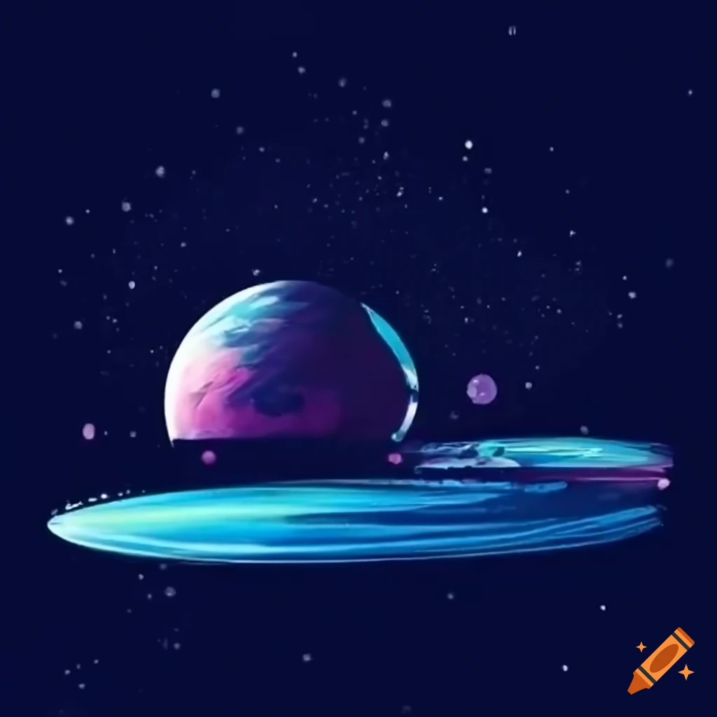 Canoe paddle in space on Craiyon