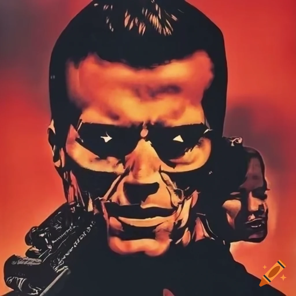 Poster of the terminator from the 1920s