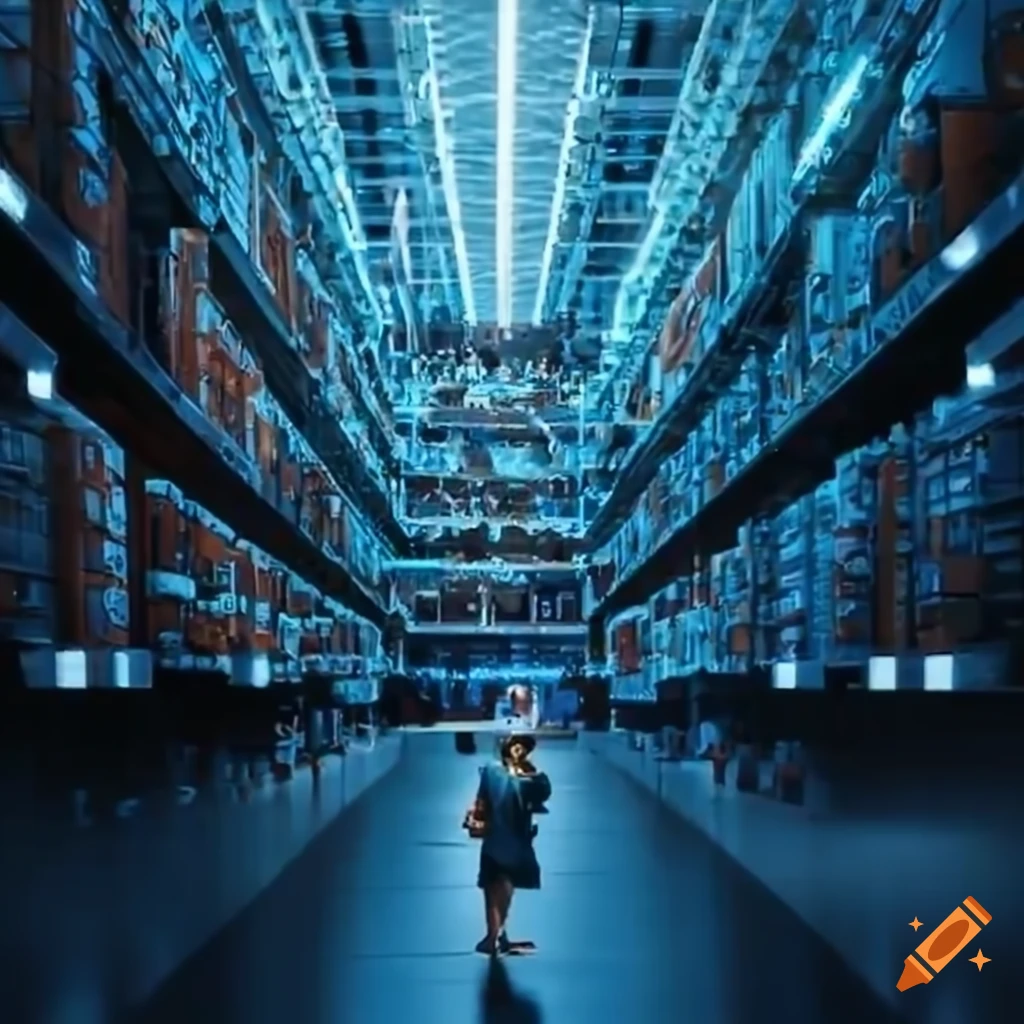 High-tech walmart with ai technology