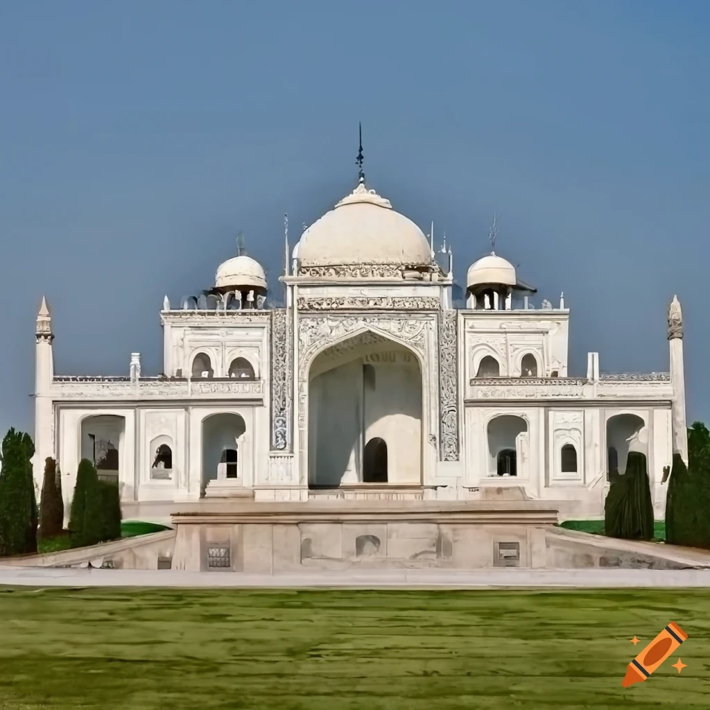 Full frontal view of mughal mahal white house whitemarsh lynnewood on ...