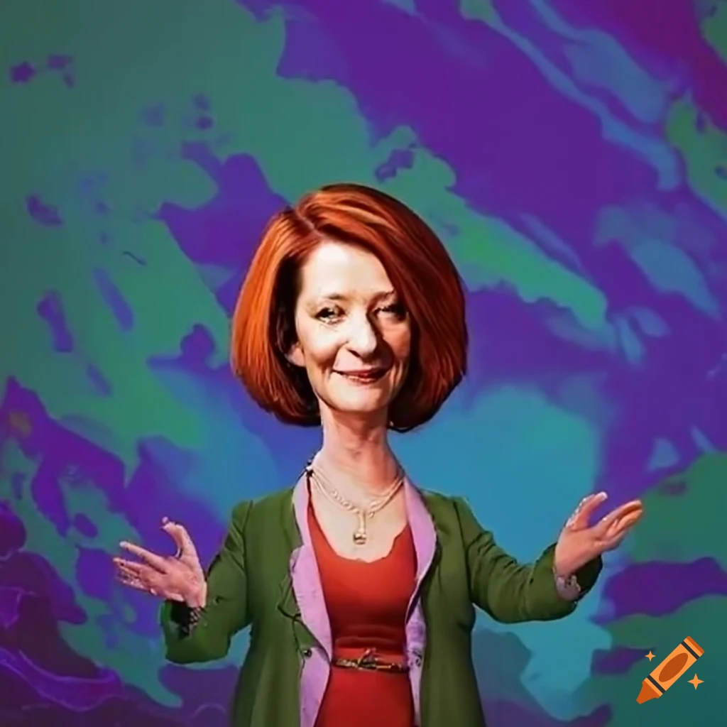 Julia gillard addressing a crowd on Craiyon