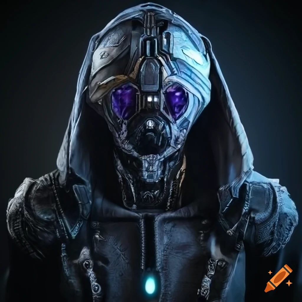 Genetic engineer king in sci-fi spacesuit and baroque robe in ...