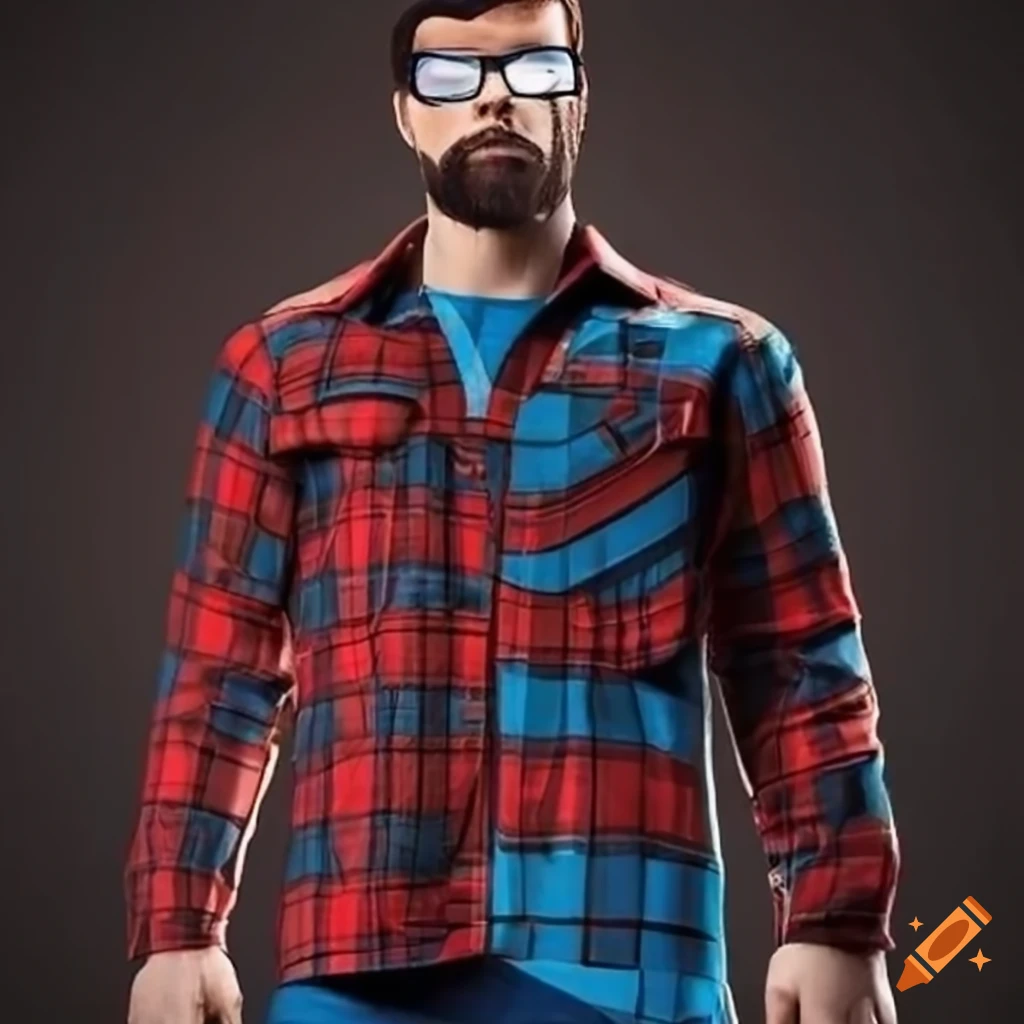 Lumberjack with a checked shirt on Craiyon