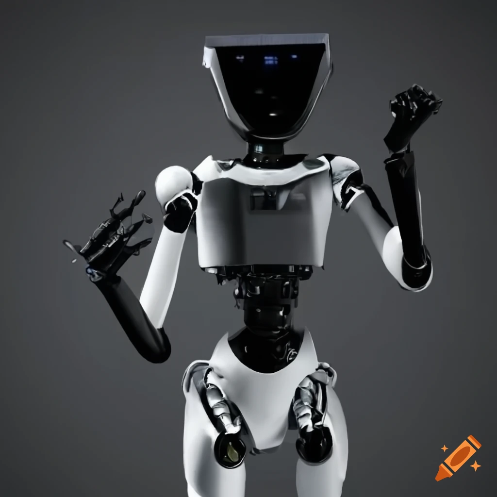 Image of a robot butler and maid on Craiyon