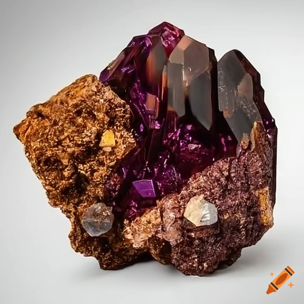 See-through mineral with colorful reflection in sunlight on Craiyon