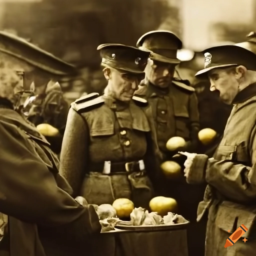 Humorous illustration of a lemon war on Craiyon