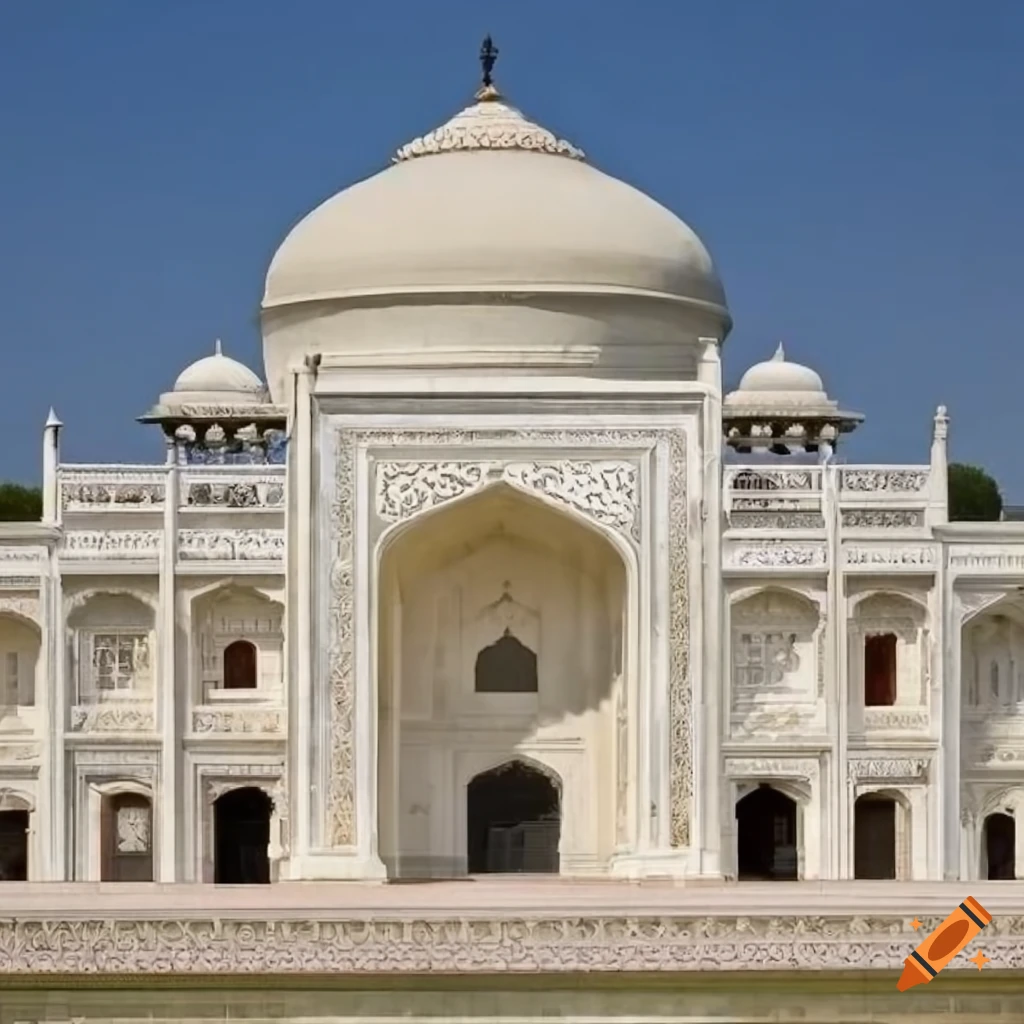 Elevation of a mughal-style architecture
