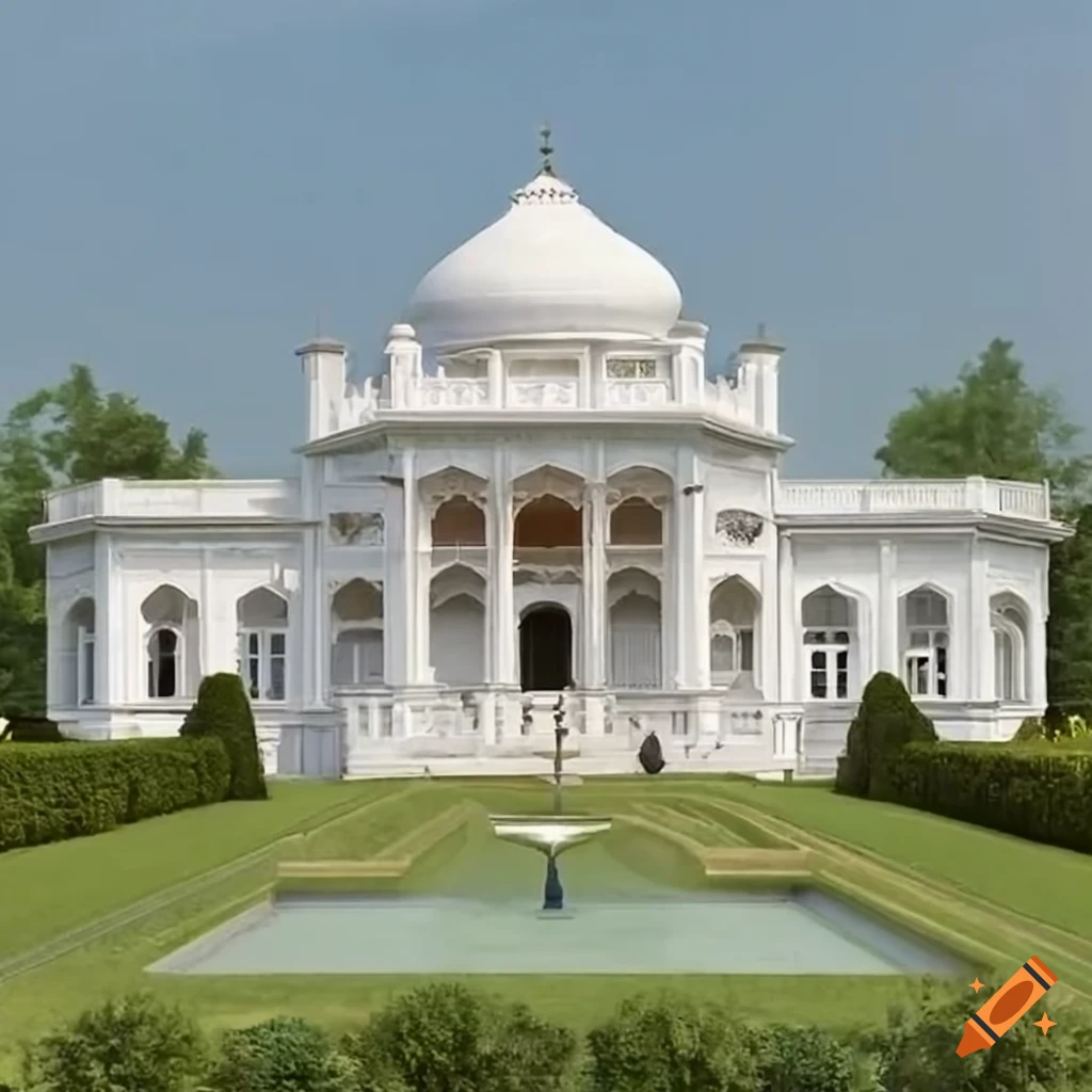 Front view of mughal mahal white house