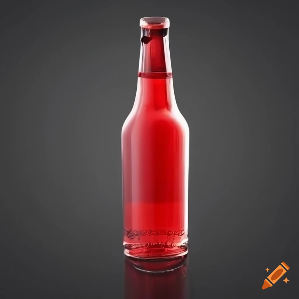 Bottle of vodka with green liquid inside on Craiyon