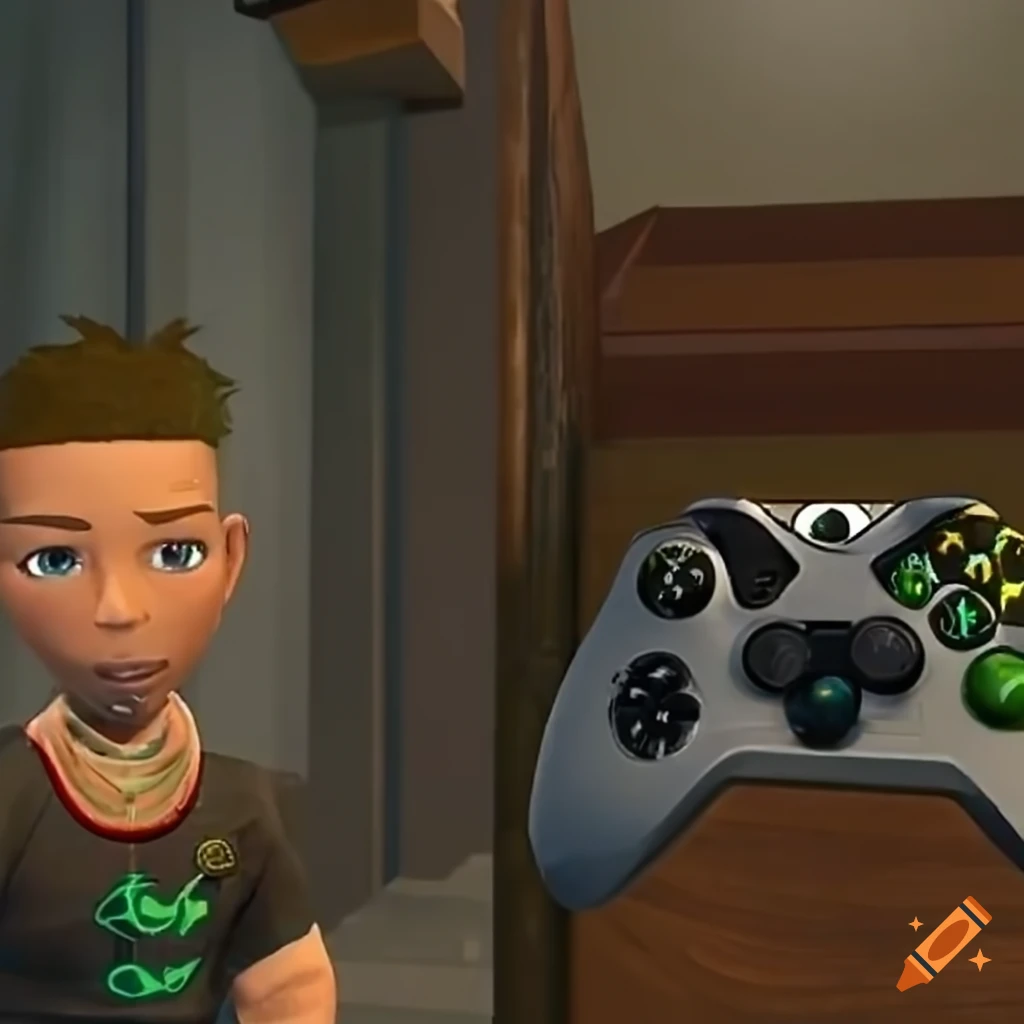 Xbox friends joining together on Craiyon