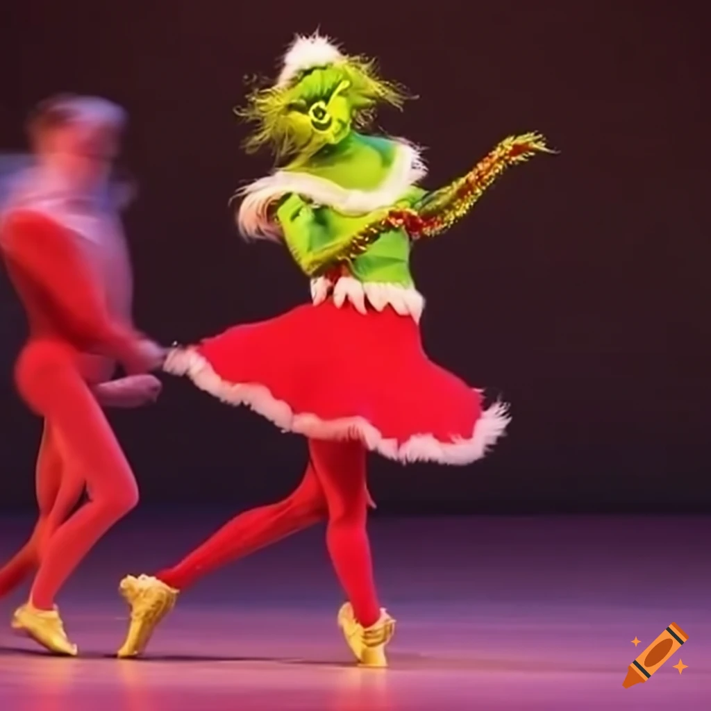 Grinch doing ballet dance