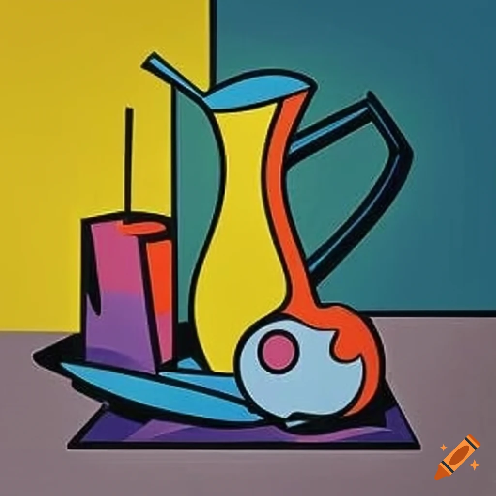 Colorful pop art collage by roy lichtenstein on Craiyon