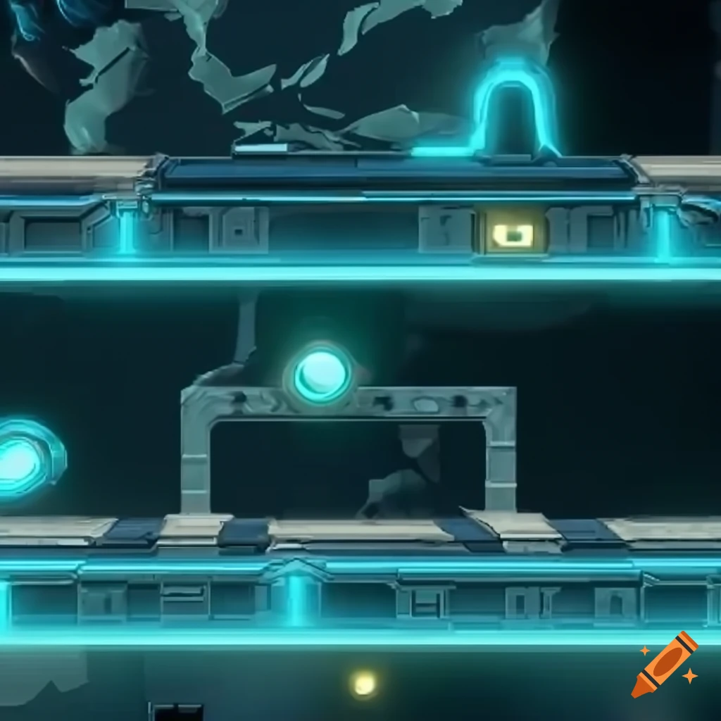 High resolution tiles from metroid dread game on Craiyon