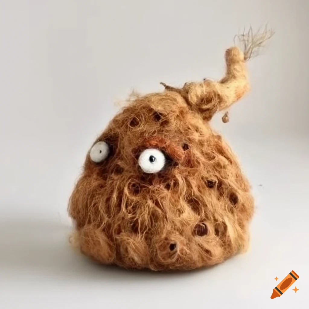 Felted wool creatures in intricate clothing designs on Craiyon