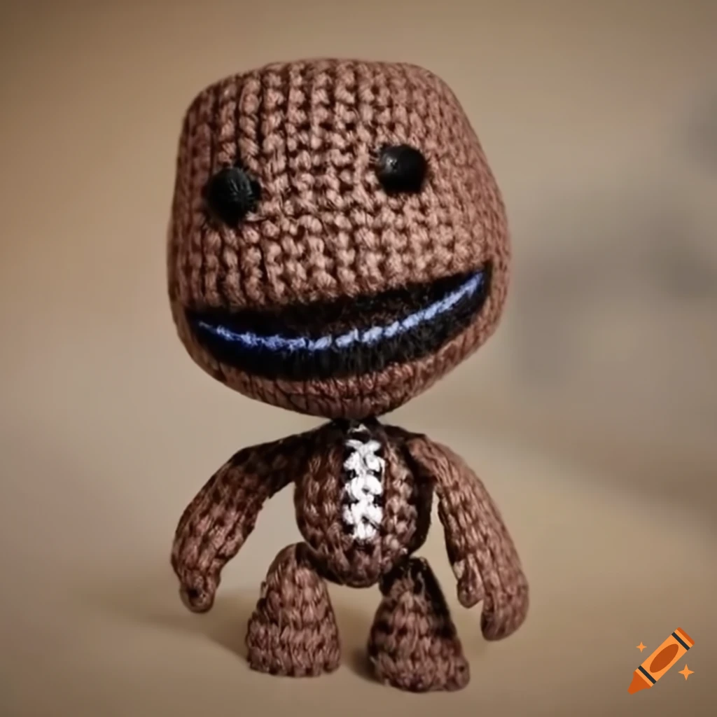 Sackboy from little big planet with diamond grills on Craiyon