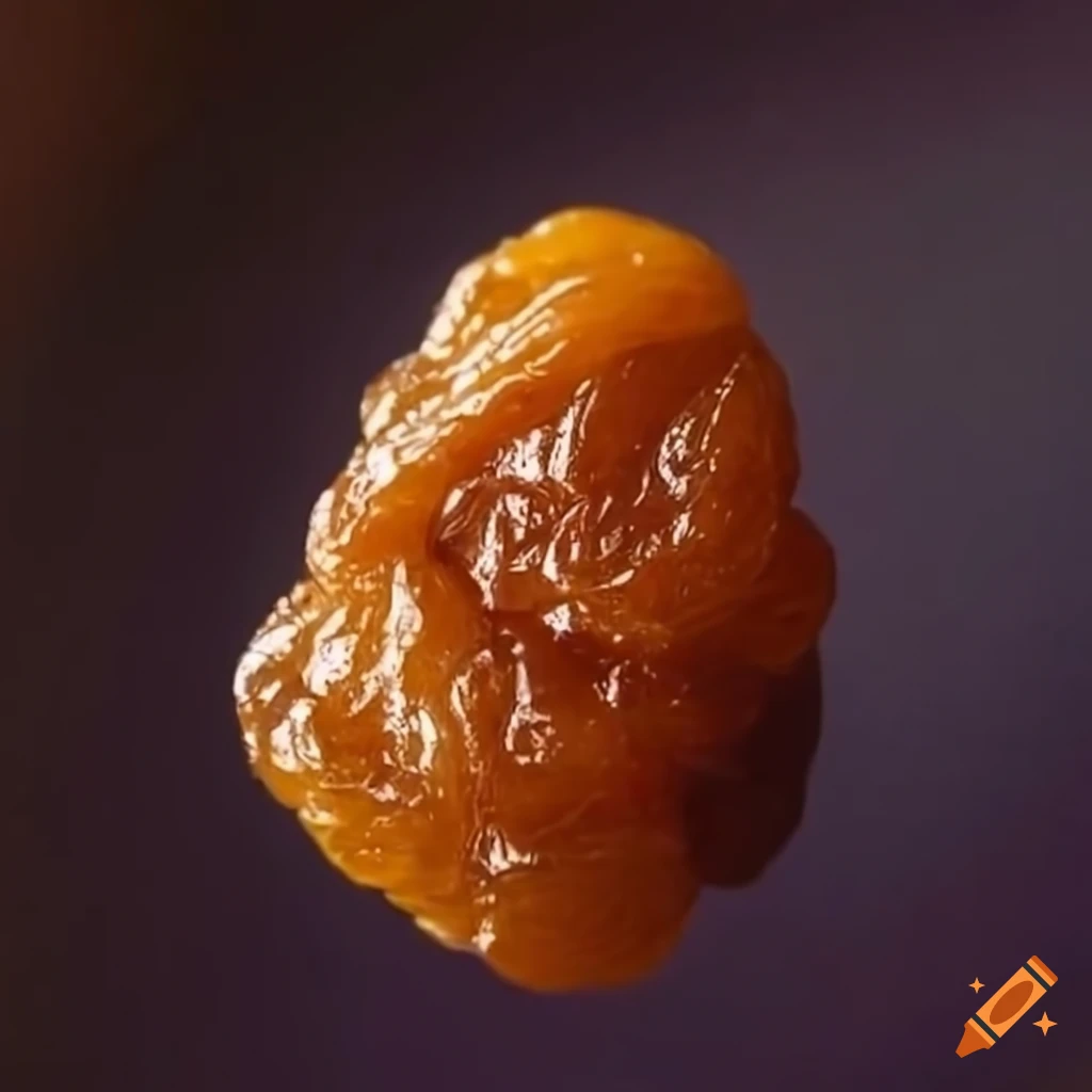 Illustration of a adventurous raisin with a pencil drawn face on Craiyon