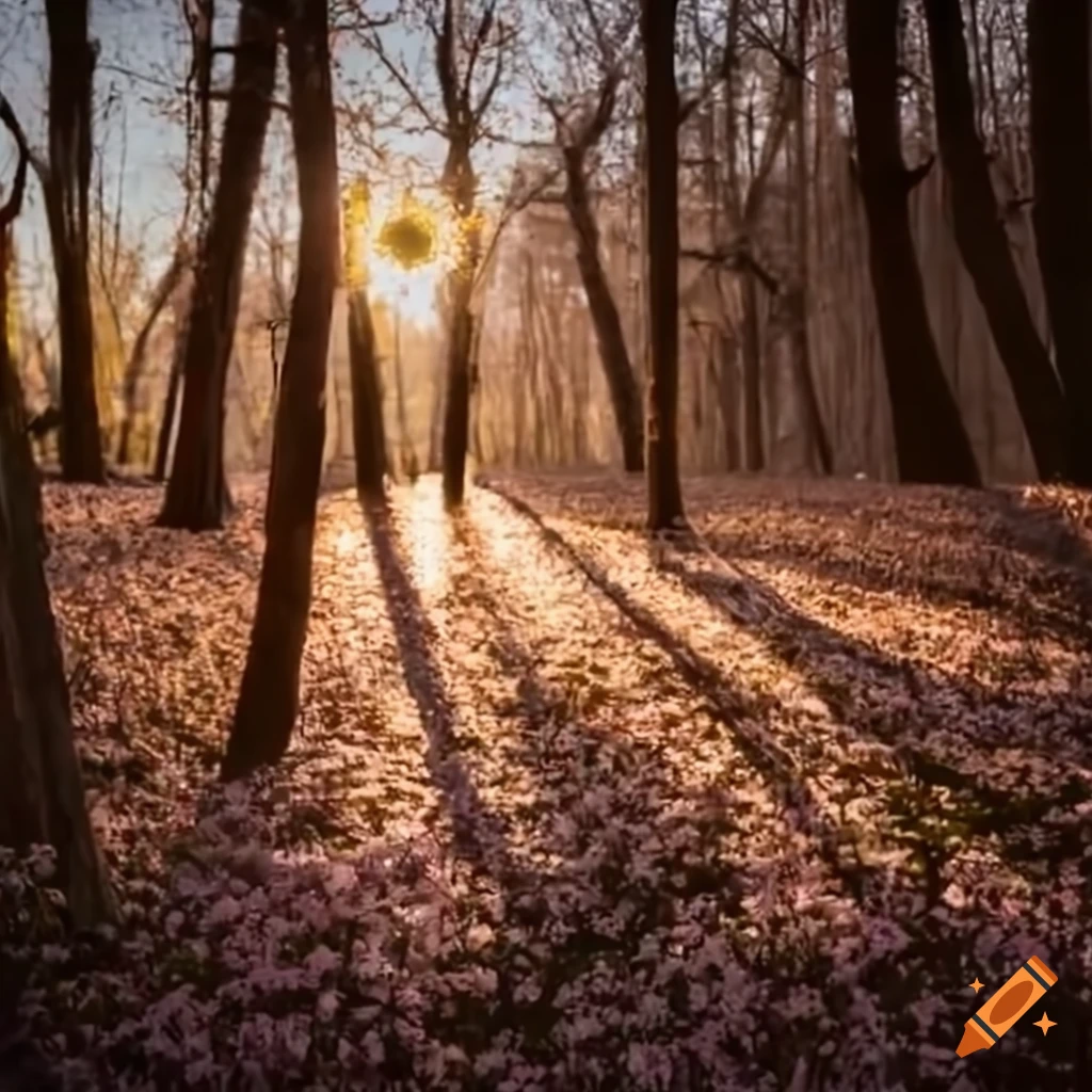 Cozy sweet spring scene on Craiyon