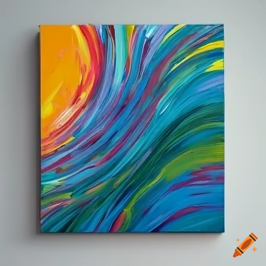 Modern botanical art with complex composition and beautiful colors on ...