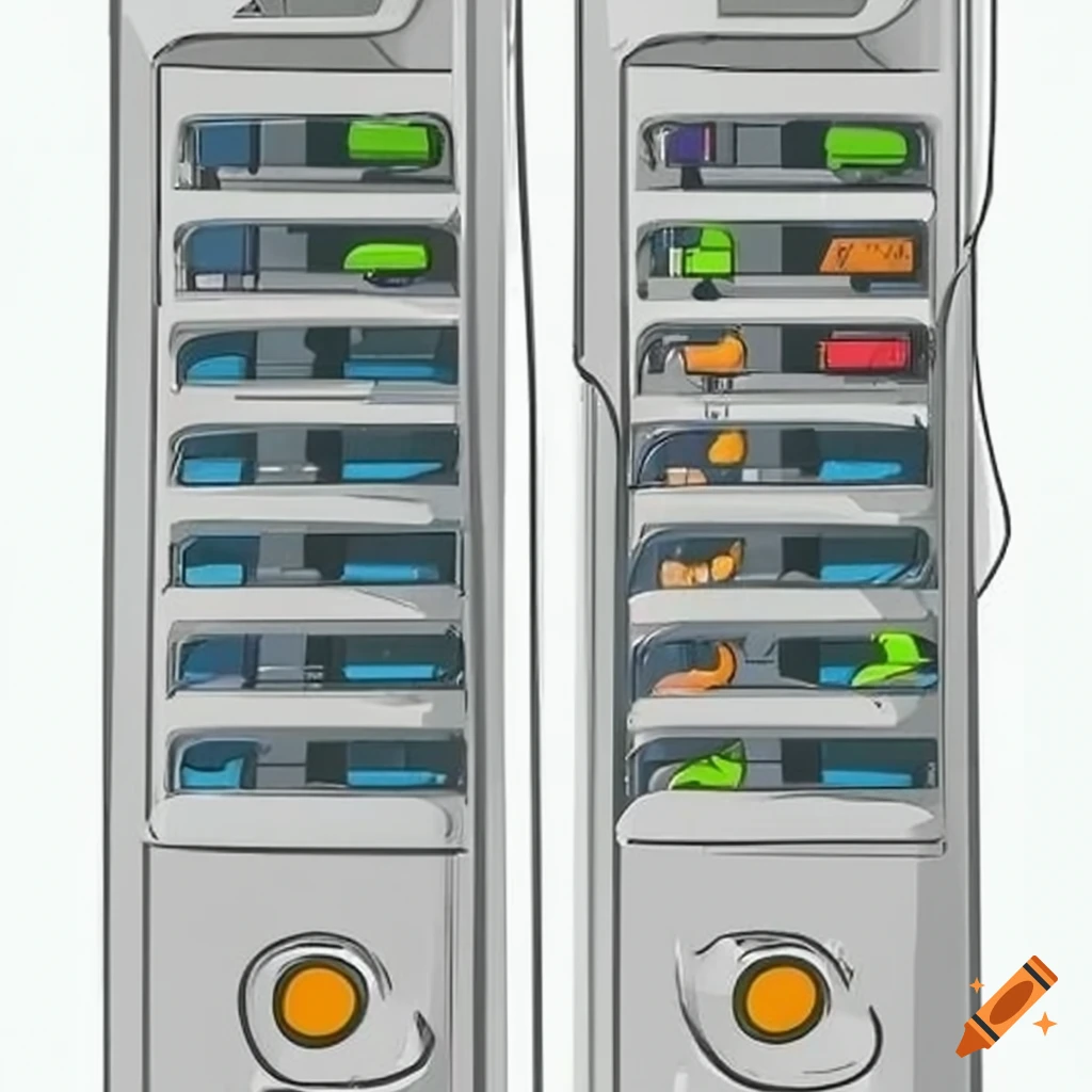 Illustration of a server filled with fun on Craiyon