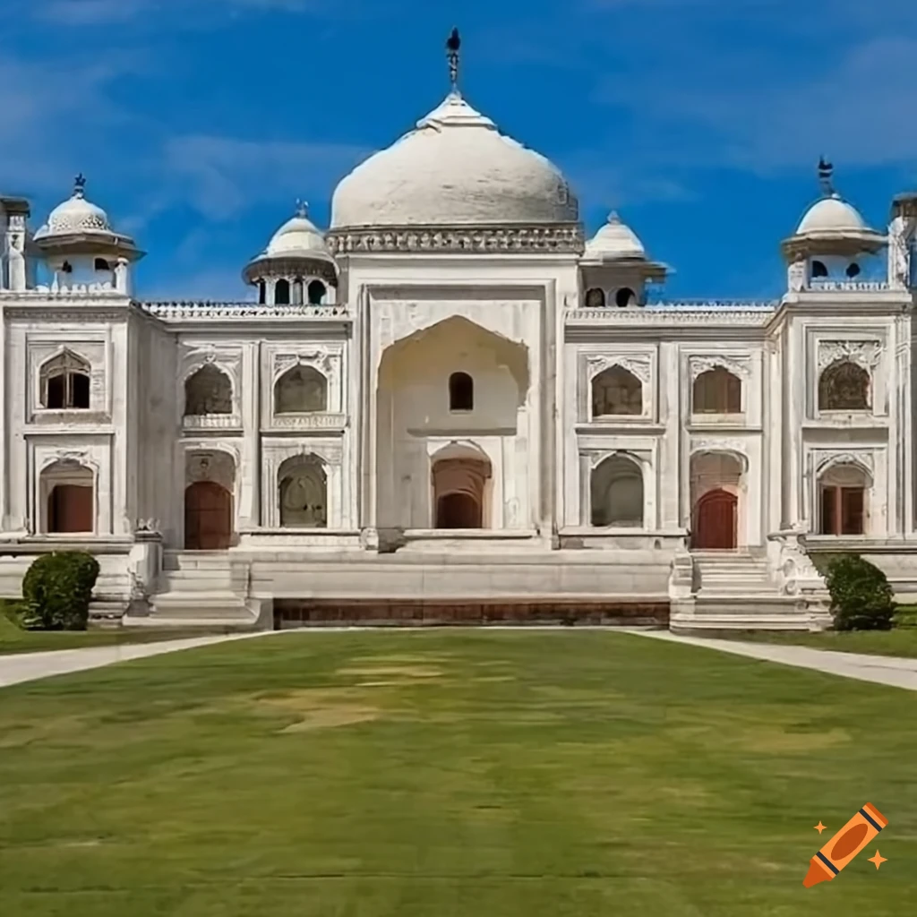 Elegant mughal architectural style building