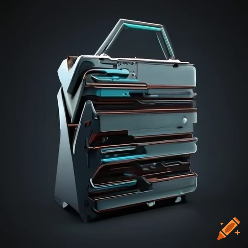 Futuristic toolbox illustration on Craiyon