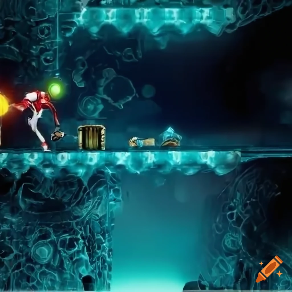 High resolution tiles from the game metroid dread on Craiyon