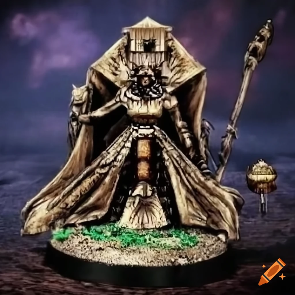 African Tech Priest with dreadlocks in desert with pyramids in ...