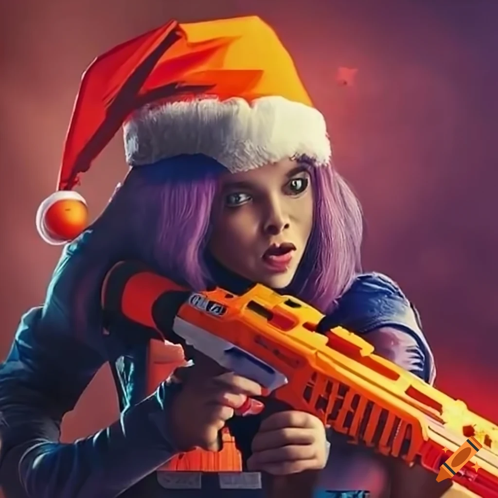 Advertisement for Nerf gun wars camp on Craiyon