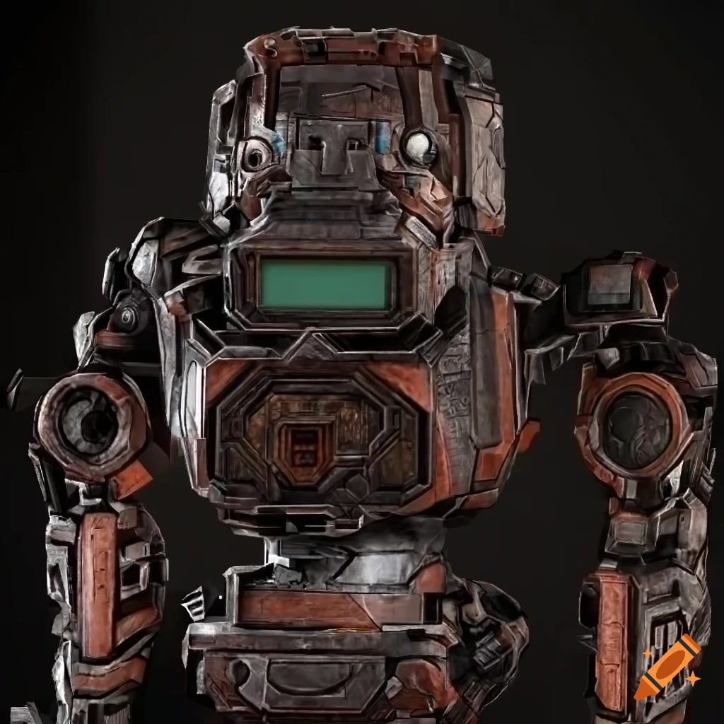 Ronin titan from titanfall 2 with a blue sword on Craiyon