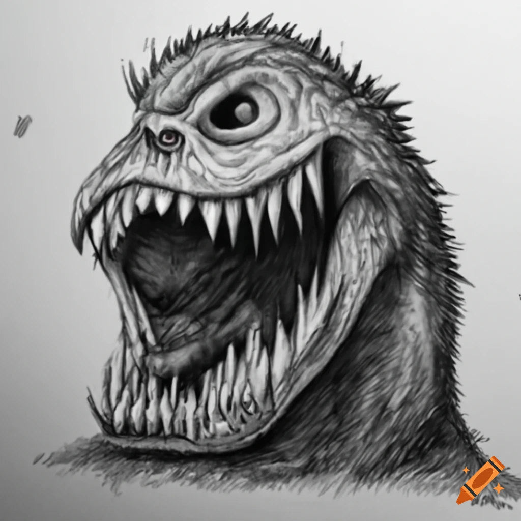 Art of a monster inspired by A Monster Calls on Craiyon