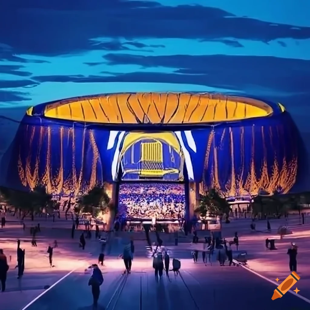 Reimagined view of golden state warriors nba stadium
