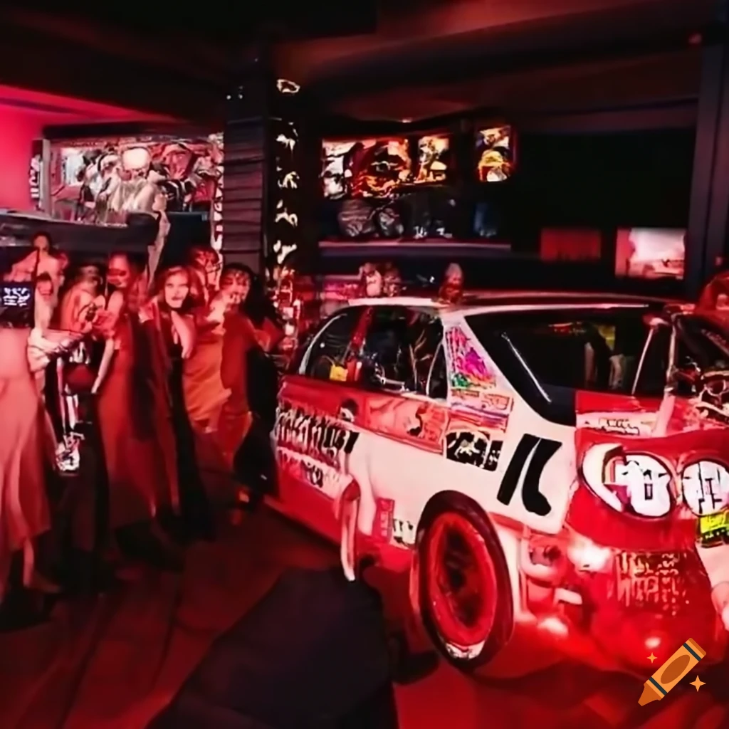 Denso racing casino winter party on Craiyon
