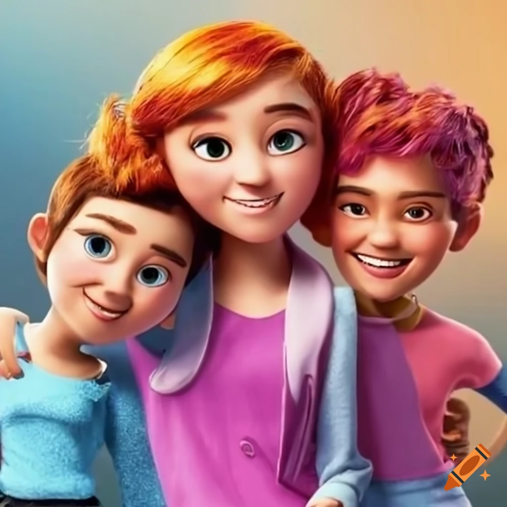 Image of friends from a pixar movie