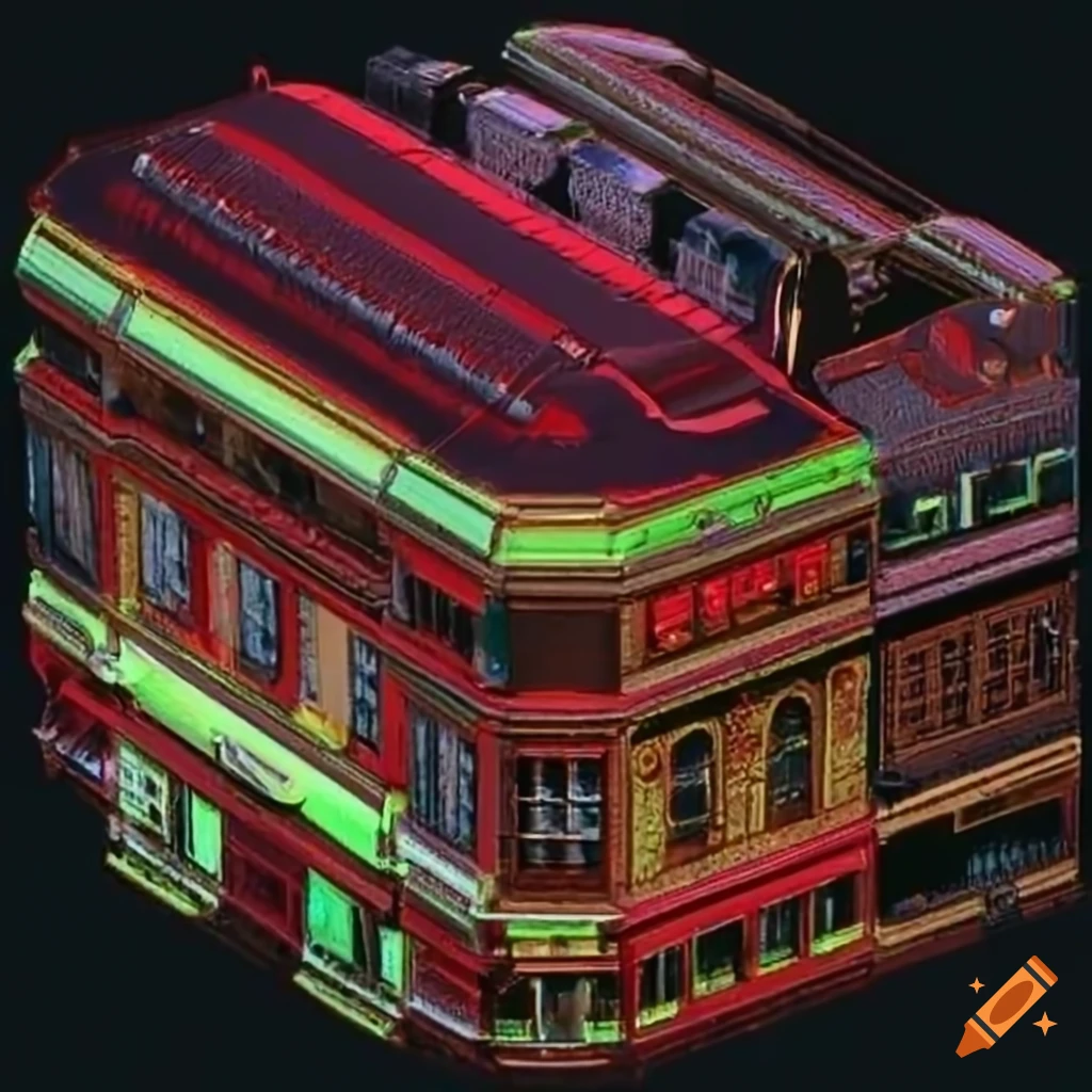 Raytraced 3d art from the early 90s