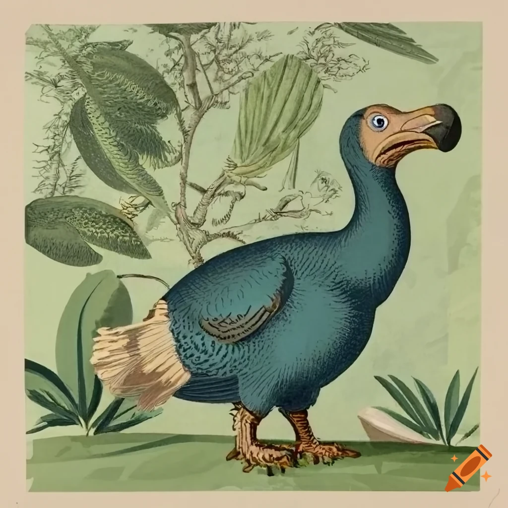 Realistic image of a dodo in a laboratory cage on Craiyon