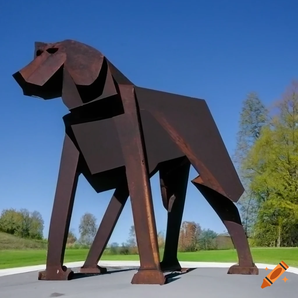 Abstract sculpture with sharp lines and strange pov on Craiyon