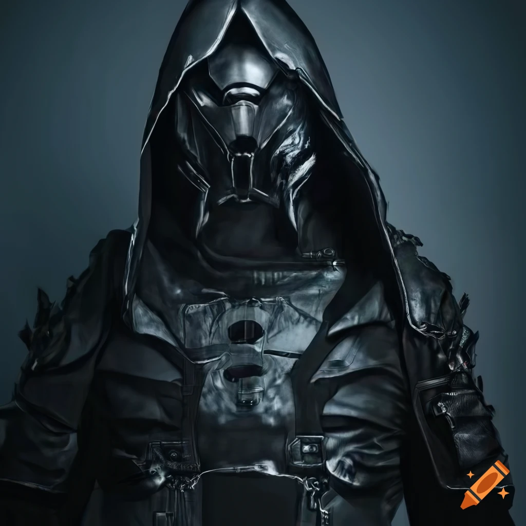 Detailed and realistic depiction of a cyberpunk assassin king on Craiyon