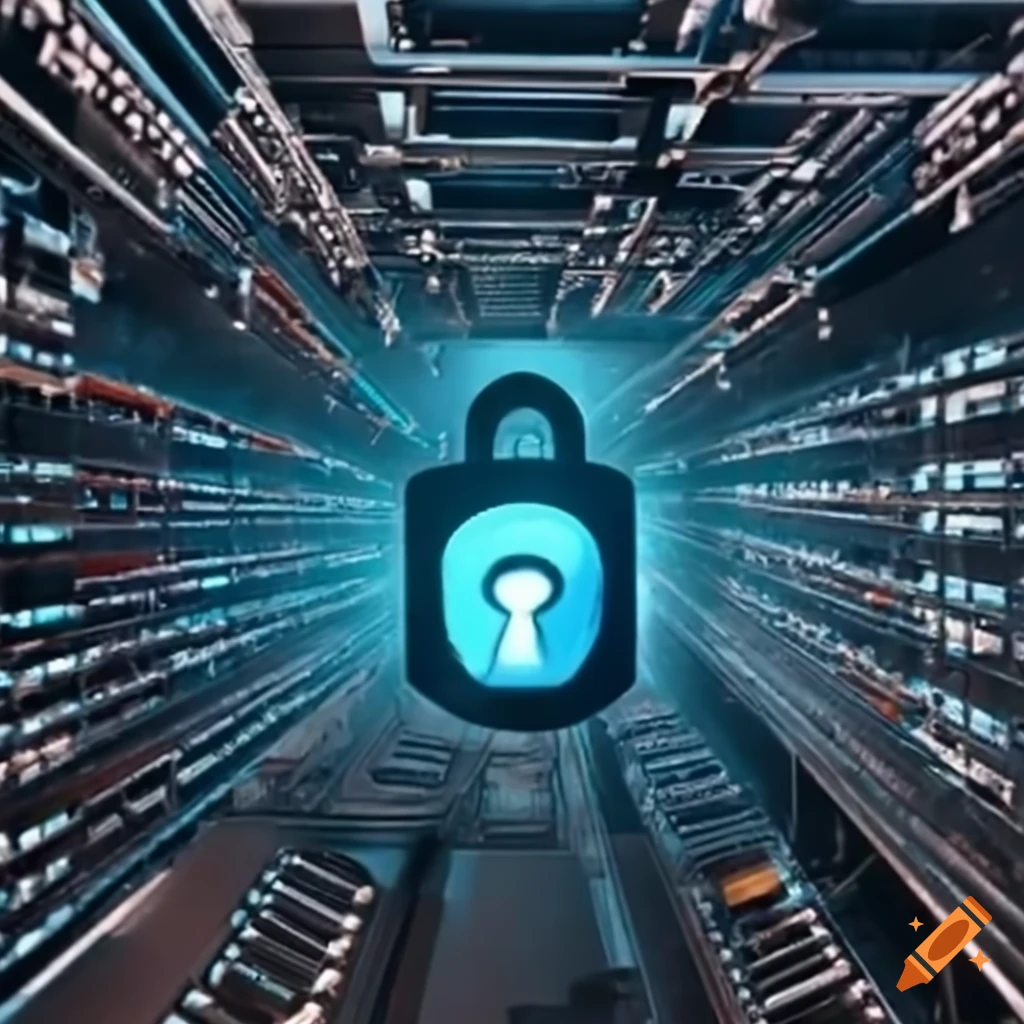 Illustration of encrypted data streaming between secure datacenters