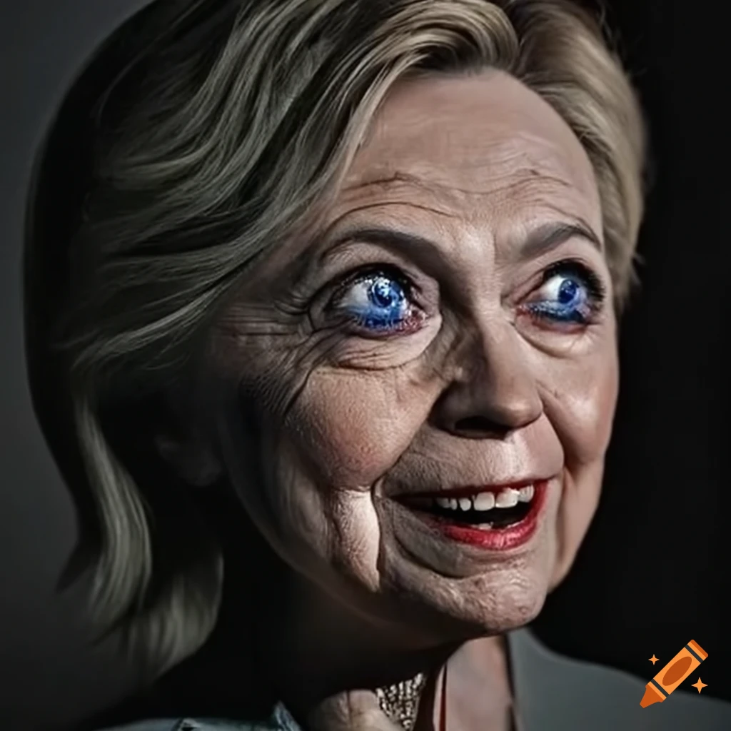 Satirical depiction of hillary clinton as gollum on Craiyon