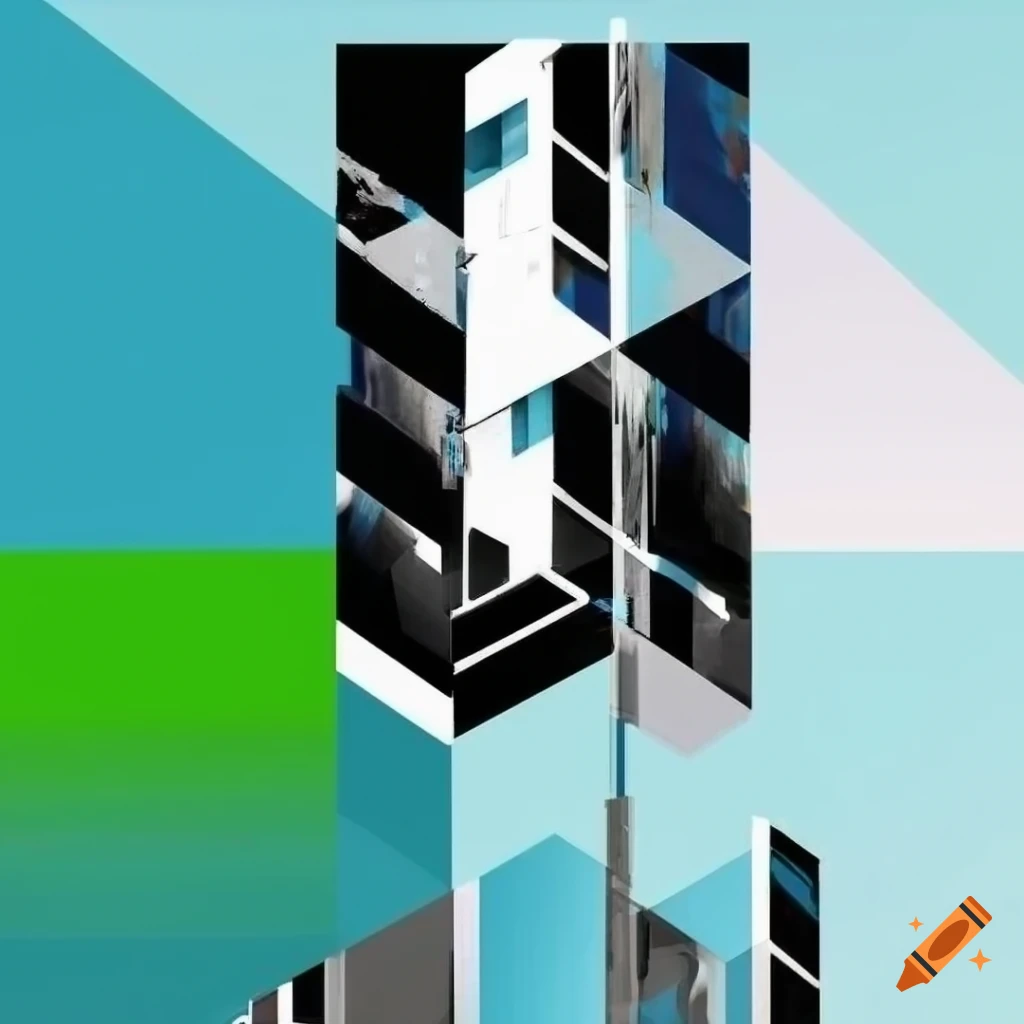 Intricate and colorful poster design with abstract and surreal elements