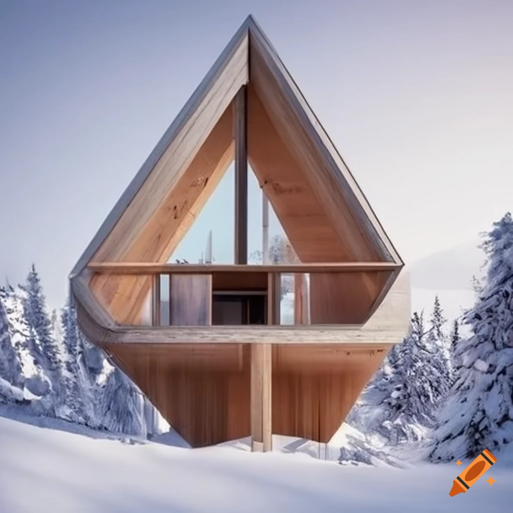 Sophisticated nordic tower cabin architecture on Craiyon