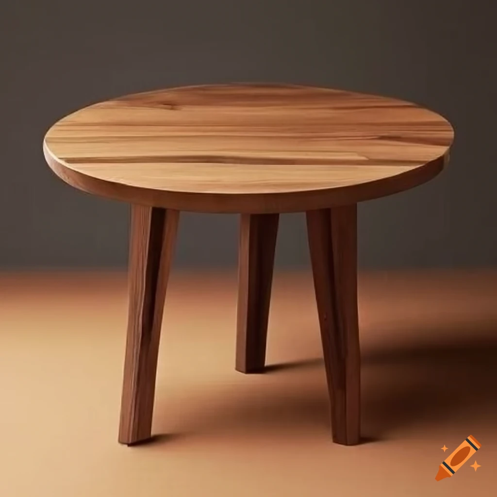 Guéridon bois on Craiyon