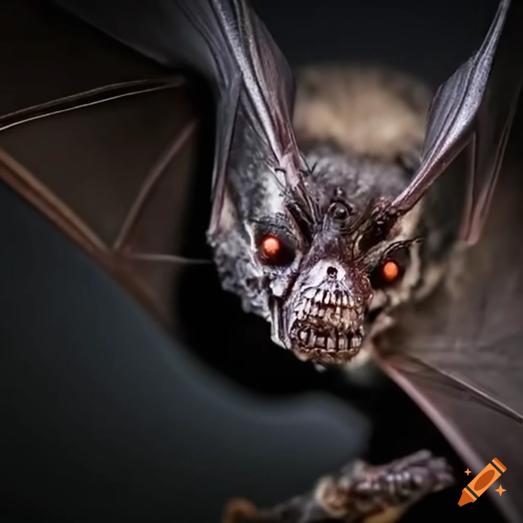 Creature with bat wings on a rusty filipino roof on Craiyon
