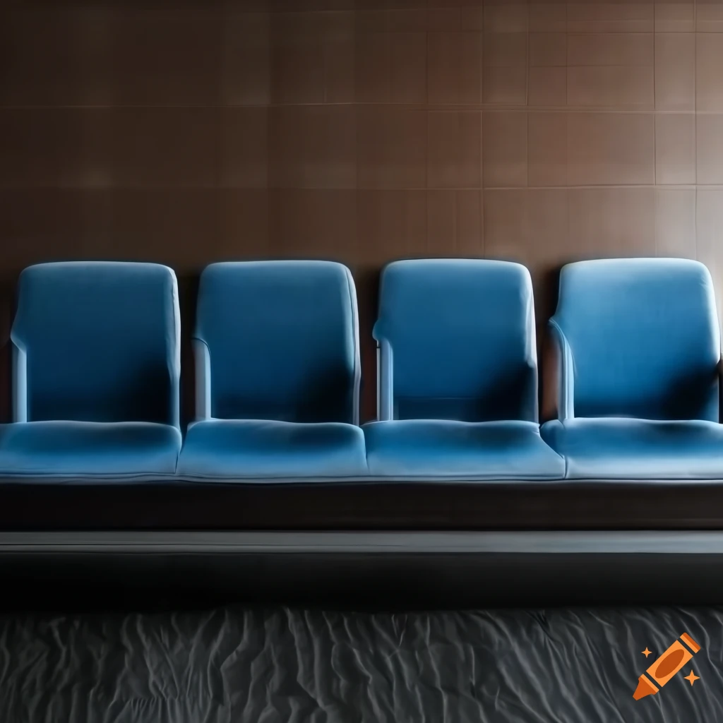 Empty seats at a hospital emergency waiting room