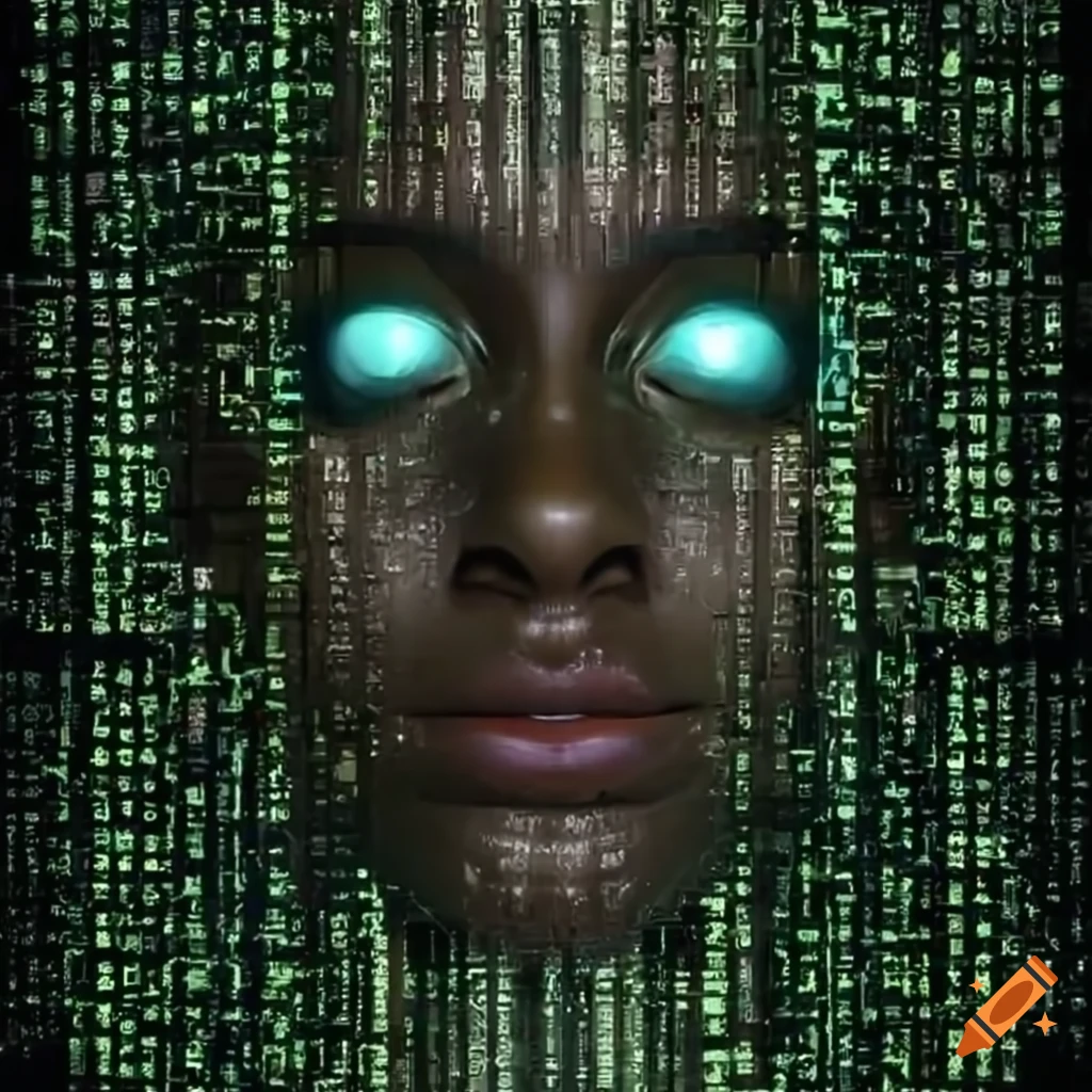 Matrix ai looking directly at you