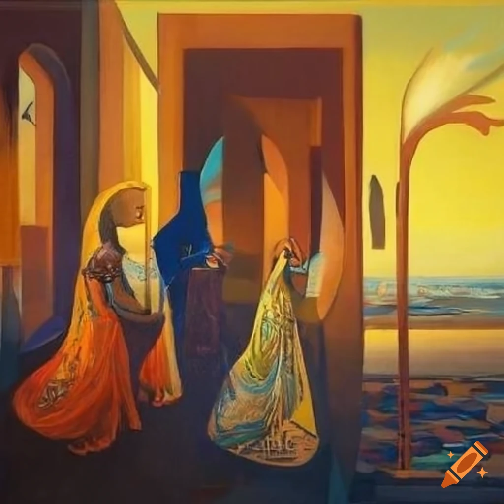 Painting by egyptian artist hussein bicar