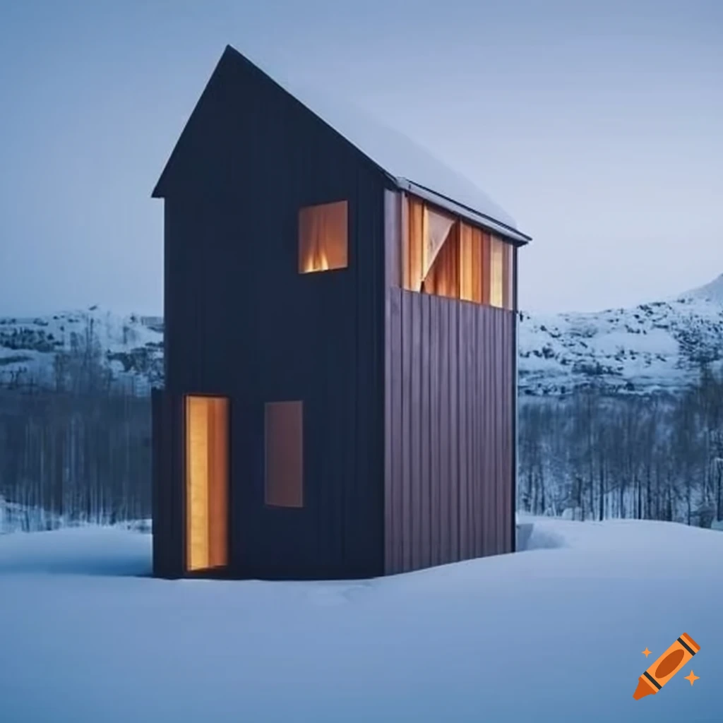 Sophisticated nordic minimalism tower cabin architecture on Craiyon