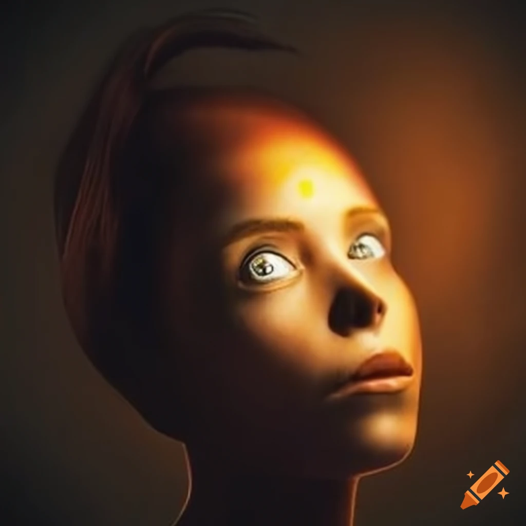 Illustration representing the concept of conscience on Craiyon