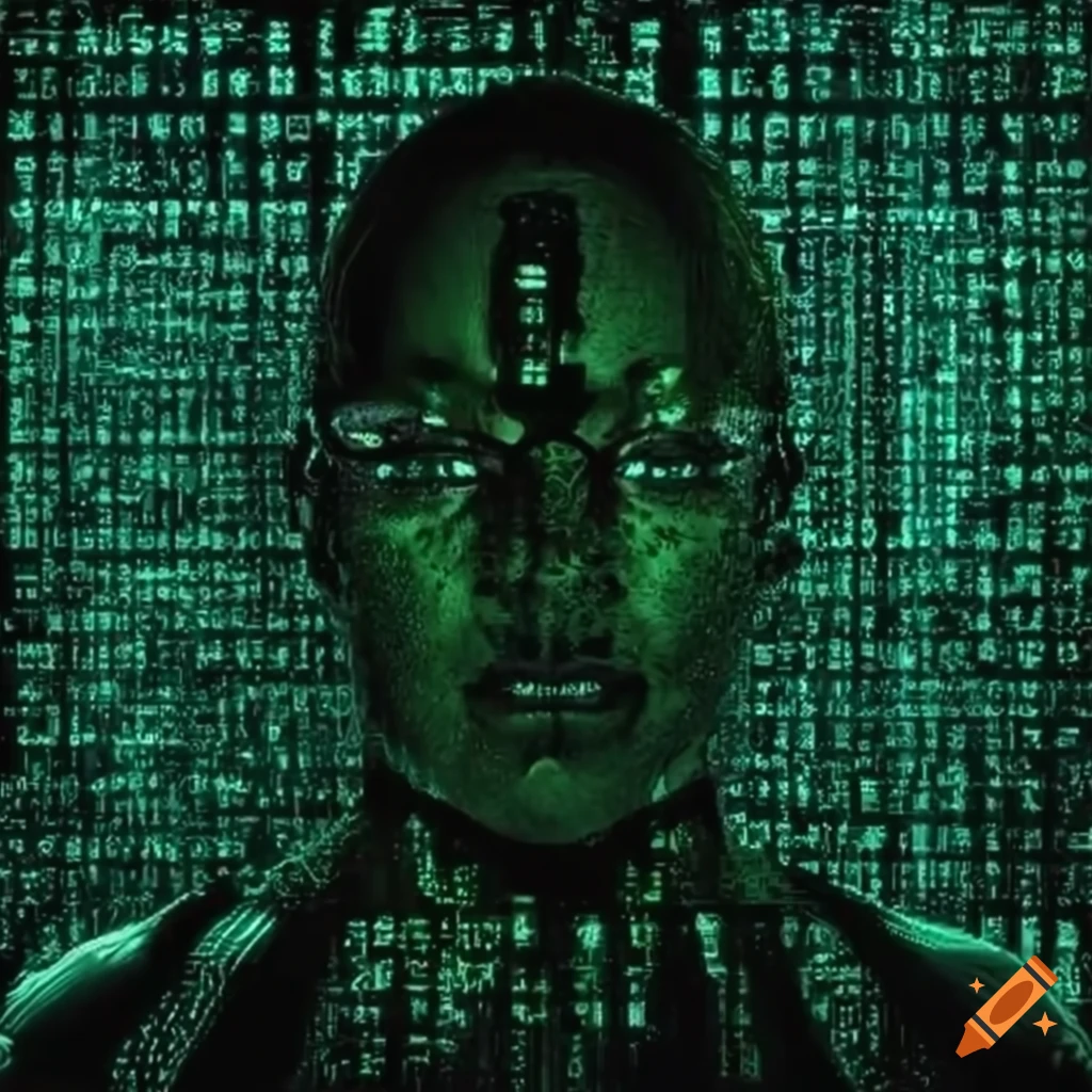Matrix ai staring directly at you