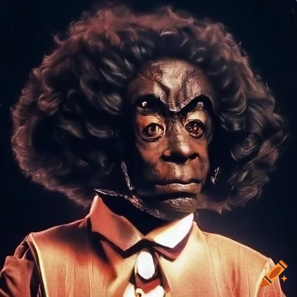 Funky Black Doctor Who costume from 1979 on Craiyon